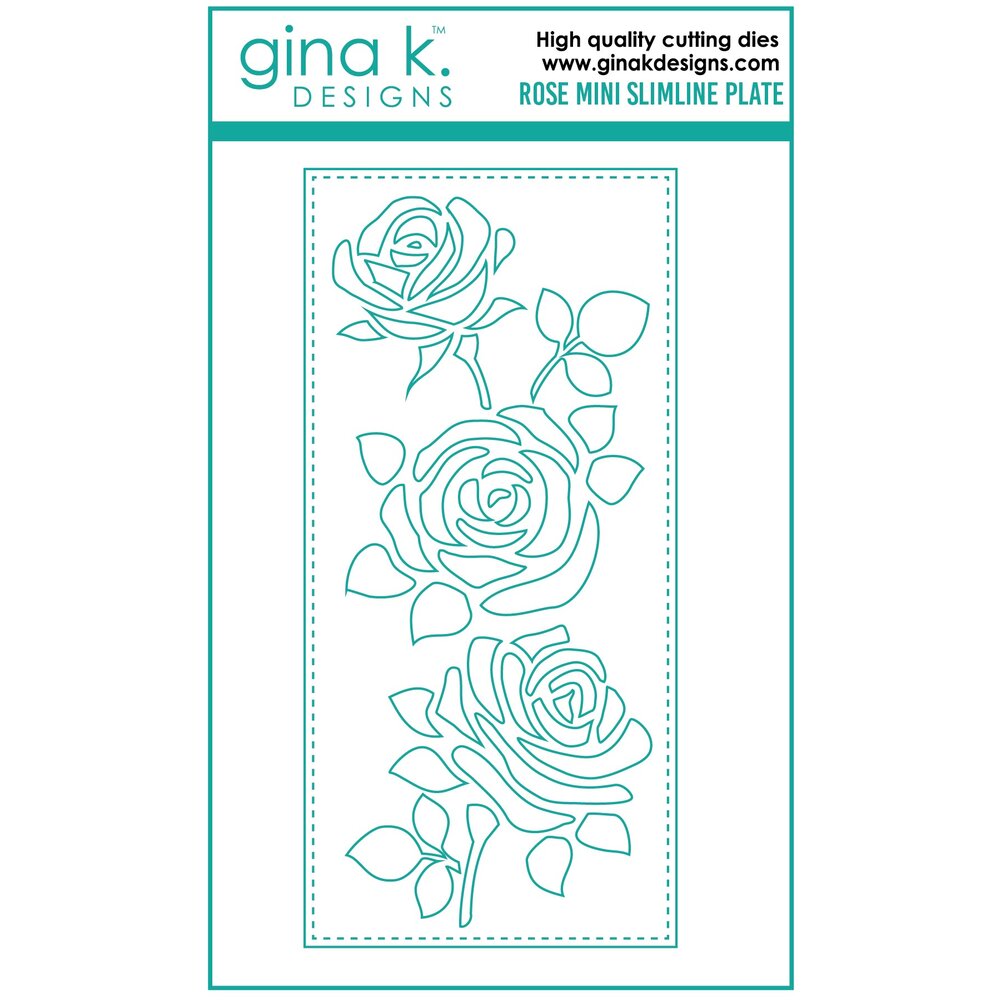Gina Kay Designs Mini Rose Slimline Plate – Crafting with Vicky