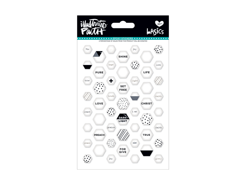 Bella Blvd Illustrated Faith Basics Collection Mini Hexies Epoxy Stick ...